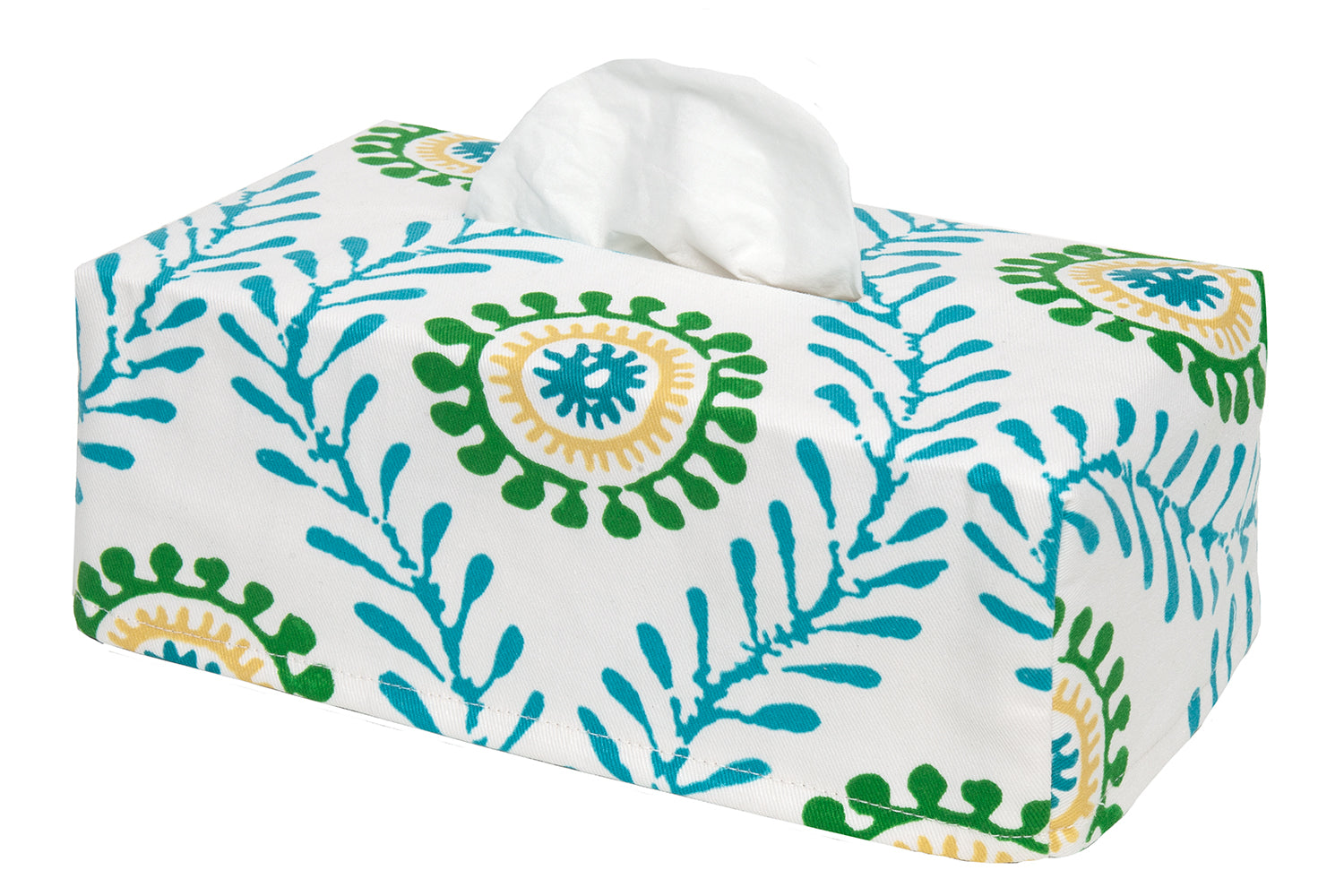 Fabric Tissue Box Cover, Facial Tissue Holder Slipcover, Slips Over Re